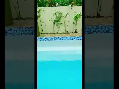 Refilling the water of our newly-constructed plunge pool