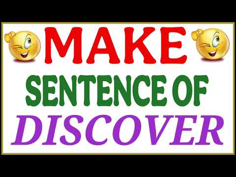 Make sentence of Discover | sentence of Discover in english | Discover ka sentence | Discover use in