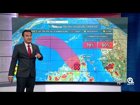 National Hurricane Center monitors 2 tropical waves in Atlantic Ocean