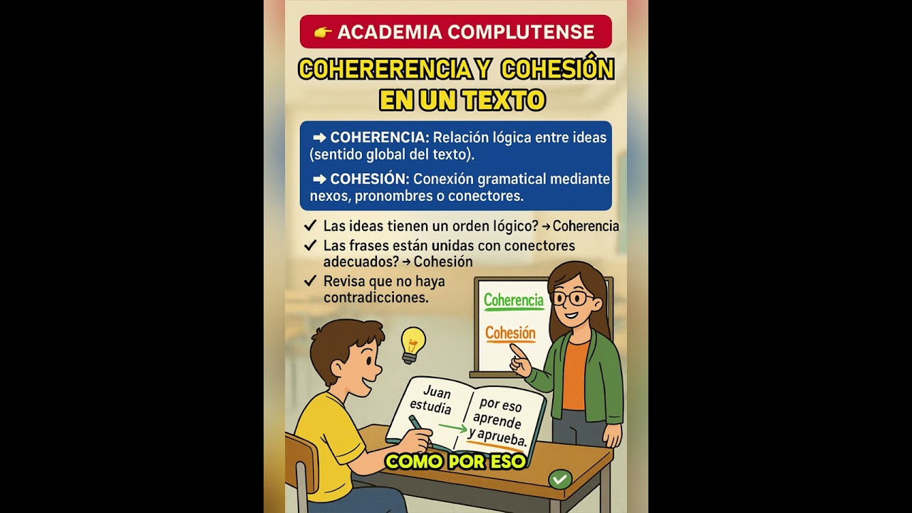 🎯 Coherencia y Cohesión en un Texto ¿Sabías que un texto no es solo palabras bonitas juntas? 🤔📚 P