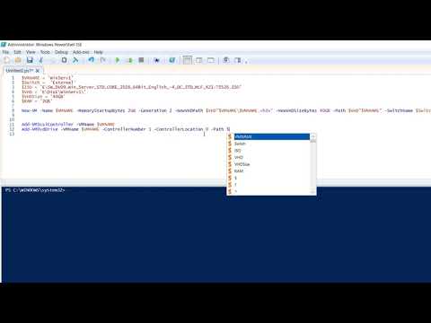Create VM Using PowerShell Script in Hyper-V