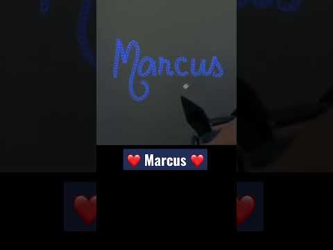 MARCUS (Calligraphy video) #calligraphy #name #marcus