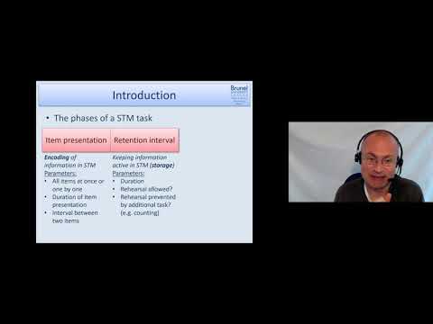 Cognitive Psychology Lecture 04 - Part 1 (Introduction to Short Term Memory, STM)
