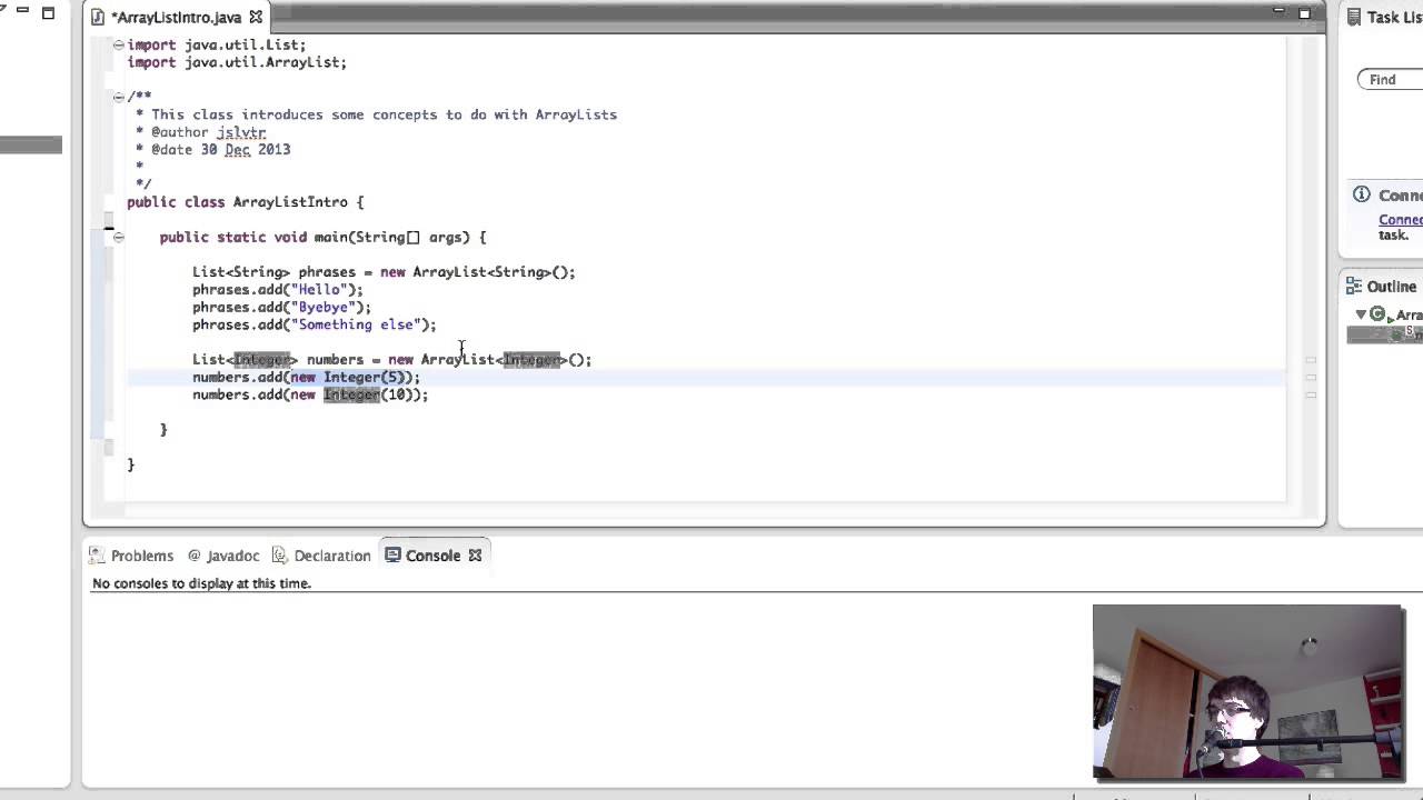 Computer Science for Everyone - 47 - ArrayLists in Java (programming video)