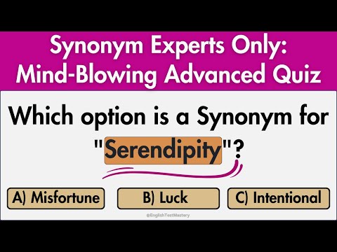 Synonym Experts Only | Mind Blowing Advanced Quiz | English Test Mastery