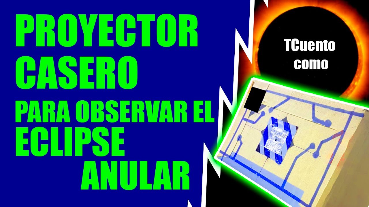 Hice un PROYECTOR SOLAR CASERO para el Eclipse Solar Anular ☀️🌒