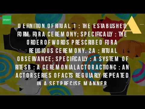 What Is The Meaning Of Ritual In English?