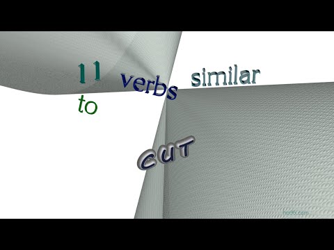 cut - 11 verbs synonym of cut (sentence examples)