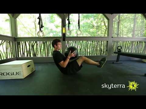 Movement Library: The Russian Twist with Medicine Ball || Skyterra Movement Library