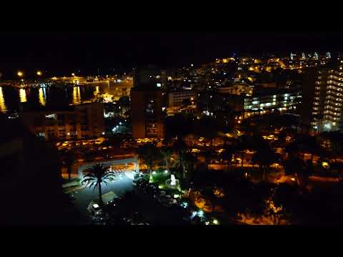 los Cristianos by night,from the 11th floor,the sol arona hotel Tenerife