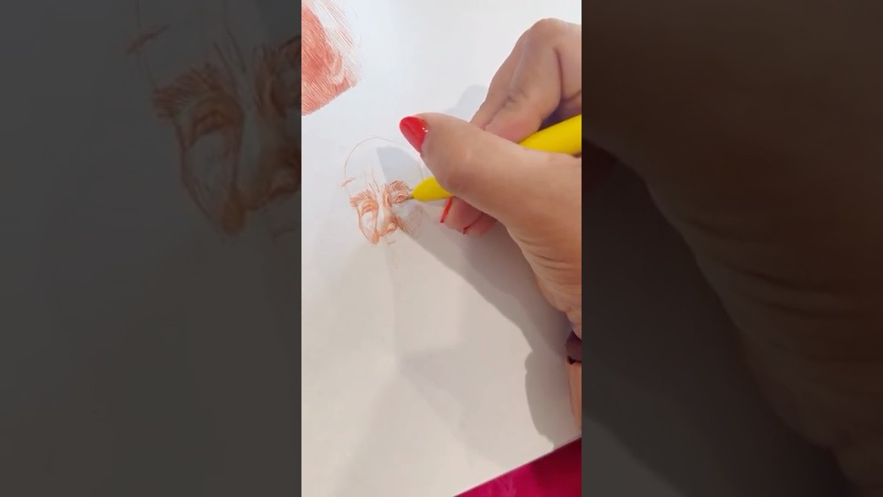 Another day another ballpoint pen portrait #art #drawing #sketchful #sketchaday #sketch #sketchbook