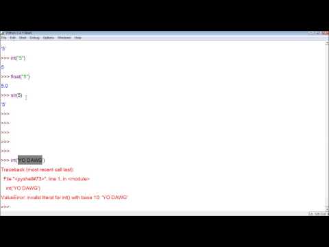 Python Tutorial 31 - Type Casting using int() float() and str()