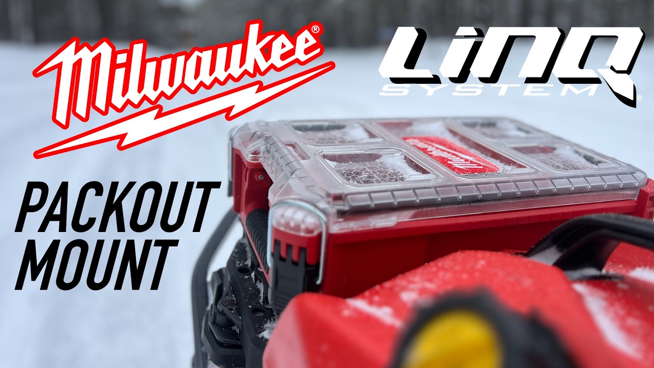 How to Mount Milwaukee PACKOUT Organizer Box using LinQ Universal Rack | Ski-Doo, Lynx, Can-Am