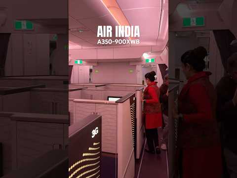 NEW Air India A350 Business Class #airindia #a350 #india #aviation #newyork #delhi #businessclass