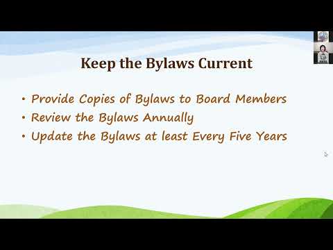 E-Bylaws training by Sue Dean of the Third District PTA September 2022
