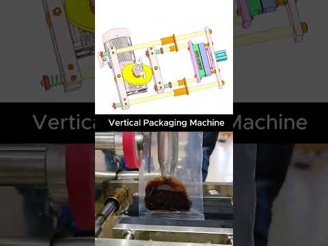 Vertical packaging machine horizontal sealing #mechanism #engineering #automation #mechanic
