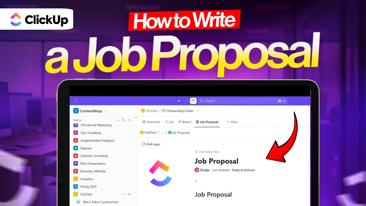 How to Write a Winning Job Proposal That Gets You Hired (Template Included) | ClickUp
