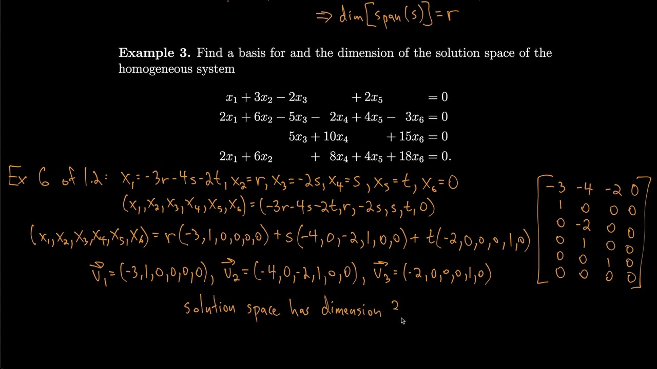 Linear Algebra 4.6 Dimension