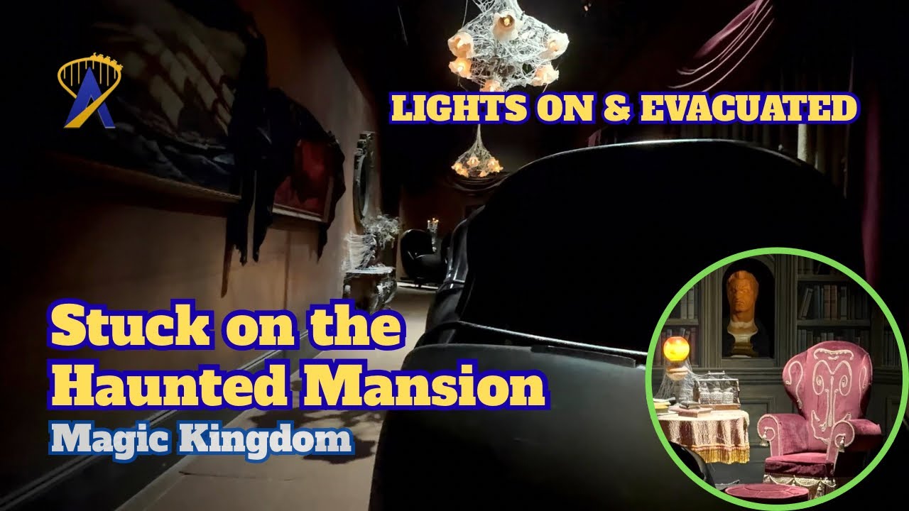 Stuck and Evacuated Off Of The Haunted Mansion - Walt Disney World 