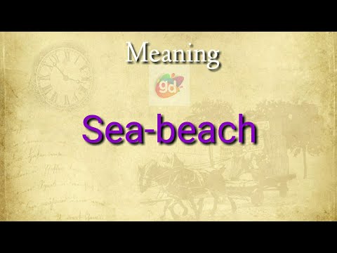 Sea-beach Meaning with Pronunciation//Googul Dictionary//