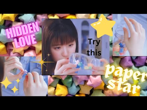 How to make a paper star | Hidden love paper star idea ⭐️