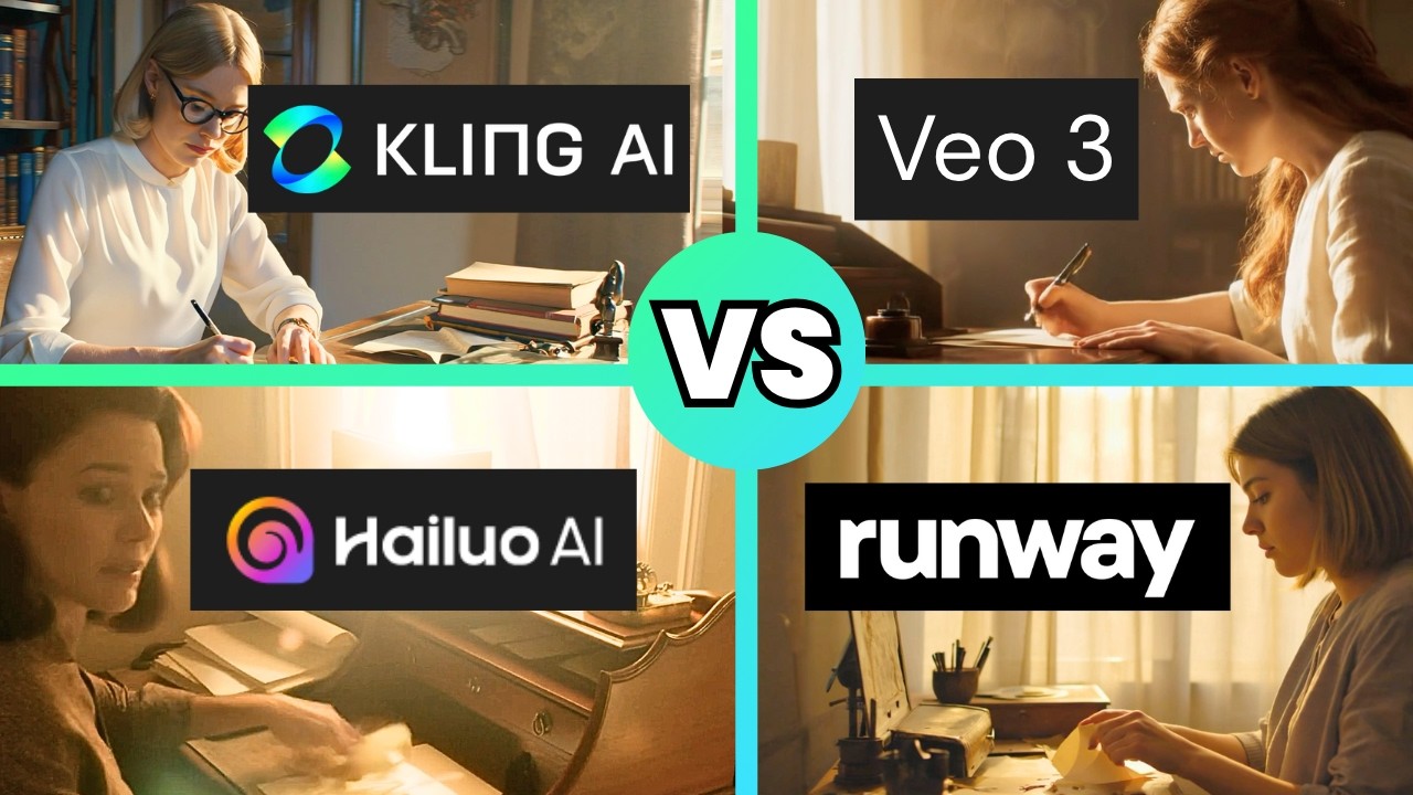 Veo 3 vs Kling vs Hailuo vs Runway — Which AI Makes the Best Cinematic Video?