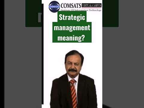 Strategic management meaning#strategicmanagement ?