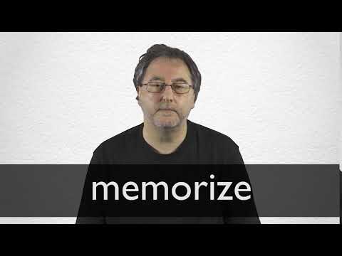 How to pronounce MEMORIZE in British English