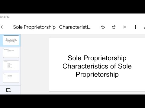 Sole Proprietorship || Characteristics of Sole Proprietorship || in Urdu/ Hindi