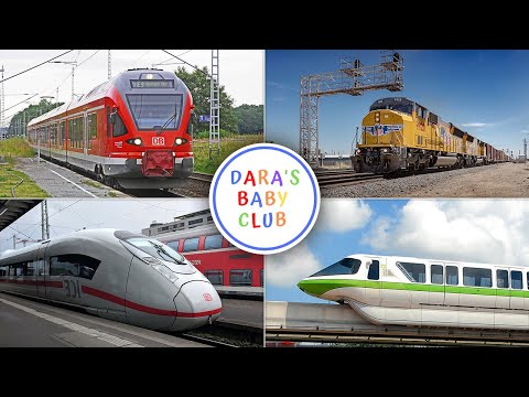 Types of Trains in English for Kids