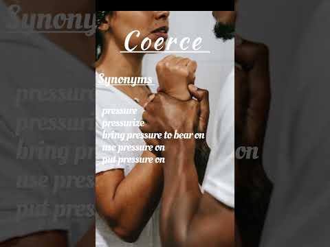 What is coerce? definition in Urdu \biography| #shorts