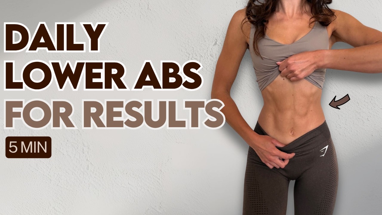 5 Min Lower Abs Workout with Lilly Sabri