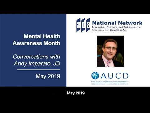Mental Health Awareness Month - Andy Imparato Talks about His Own Experience with Mental Illness