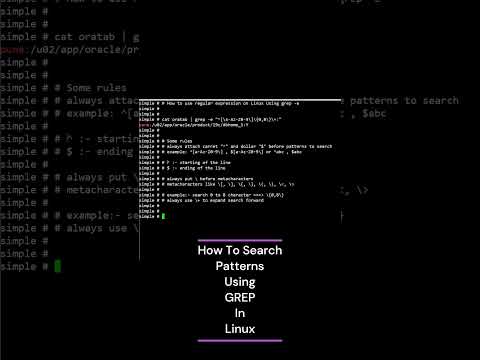 Linux Regular Expressions and Grep Command? | Kayyum698 | @kayyum698 #shorts