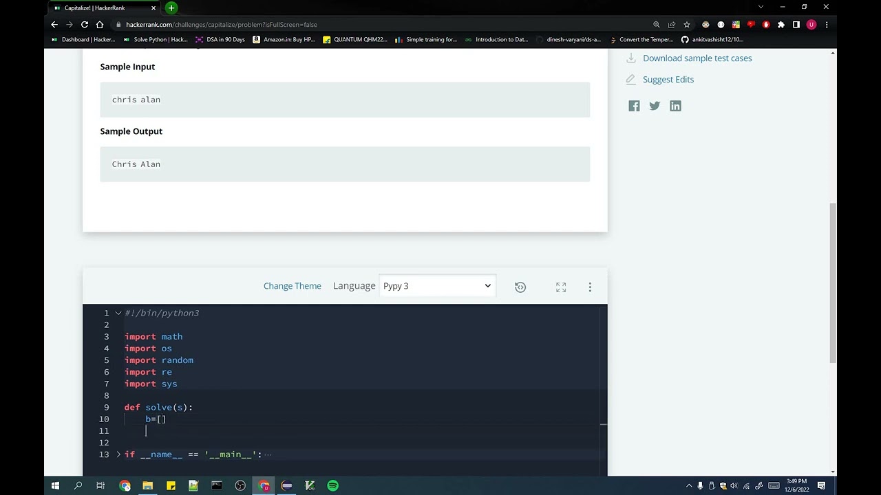 HackerRank Python Problem 