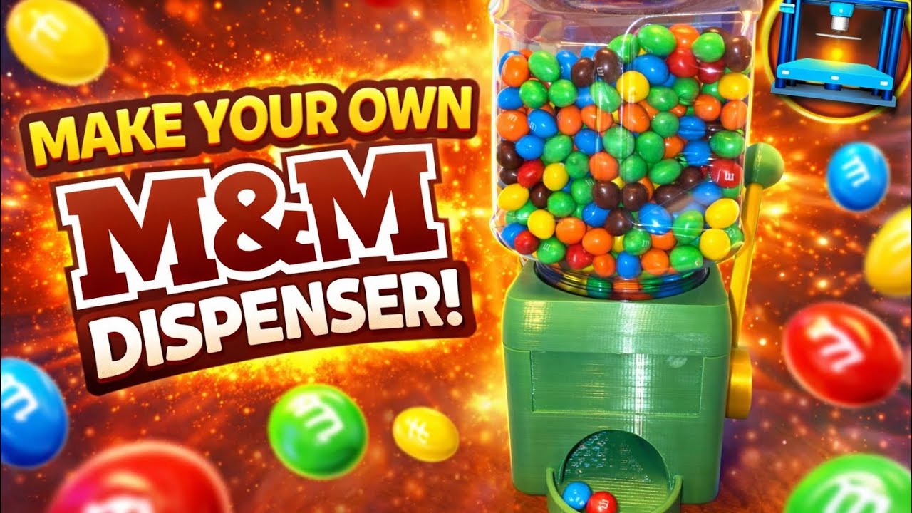 MAKE YOUR OWN 3D Printed M&M Dispenser!