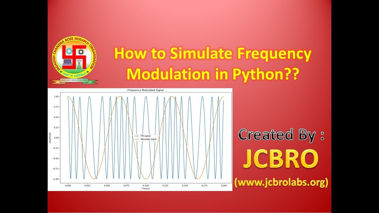 How to simulate Frequency Modulation using Python??