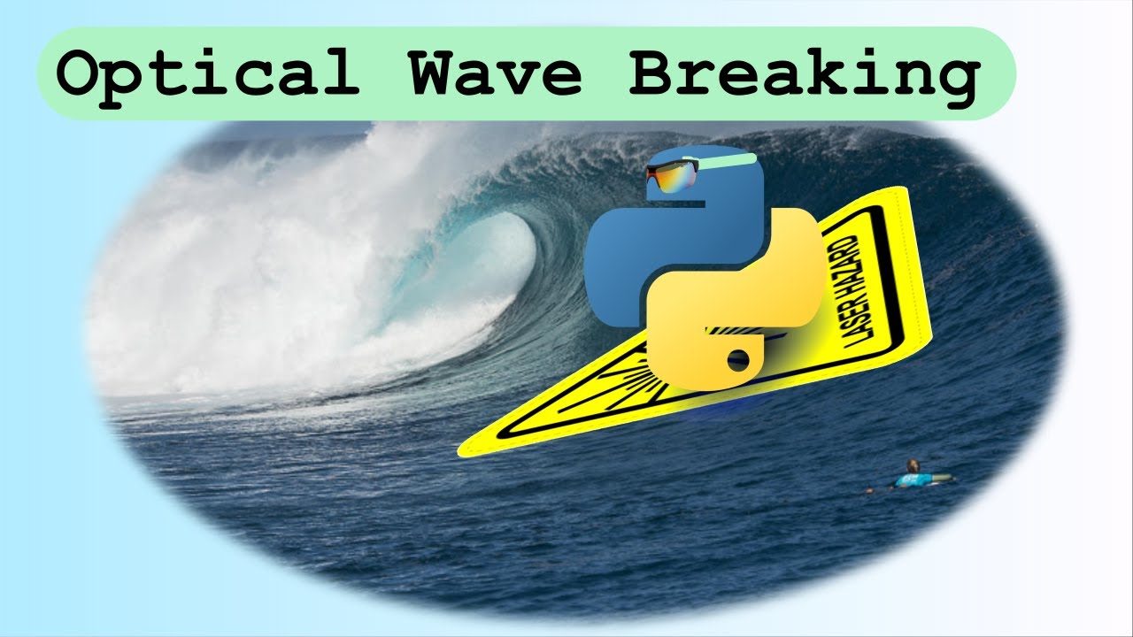 Optical Wave Breaking simulated in python!