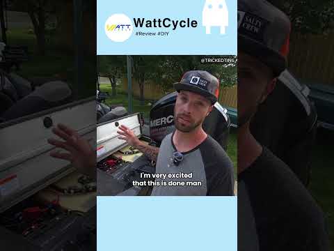 Powering My Boat with 4 WattCycle Batteries! 💪1200CCA + Bluetooth + Backup🌊🛥️2