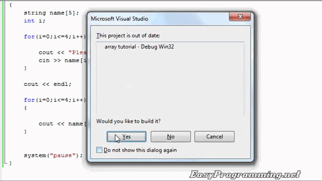 Easy Programming - Beginner C++ Tutorial - Simple Array Tutorial (16)