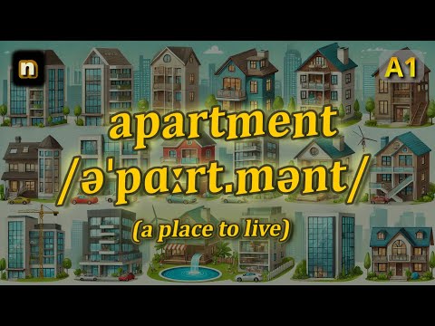 [n] Apartment meaning (a place to live) with 5 examples