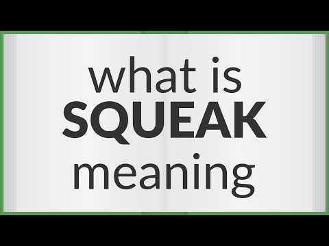 Squeak | meaning of Squeak