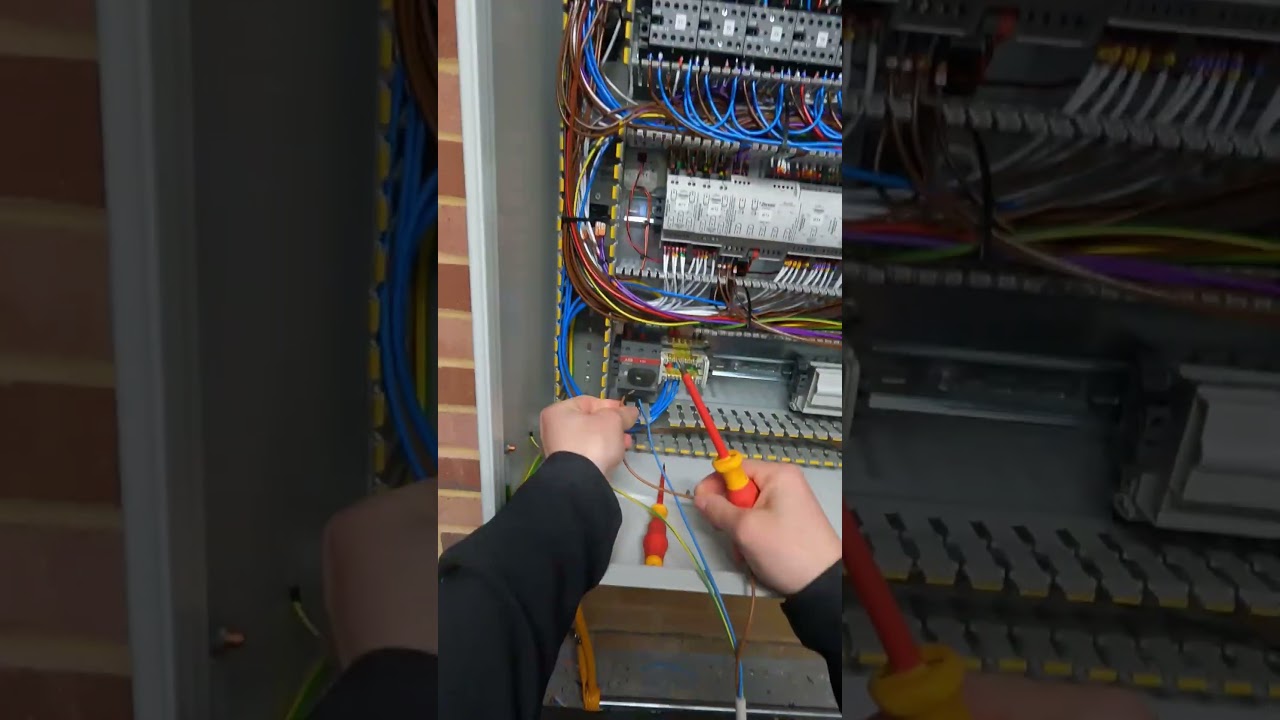 What I do when I’m about to start testing an electrical control panel #electrical  #controlpanel
