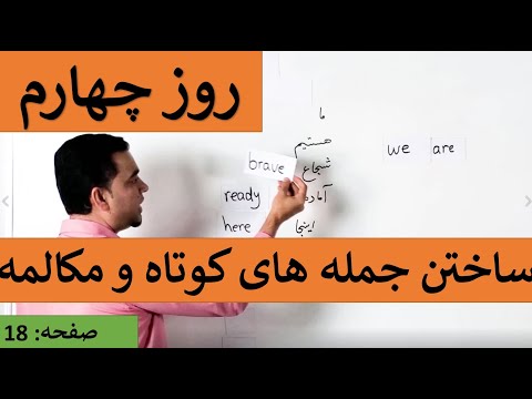 Learn English-Farsi Day 4 | ساختن جمله های کوتاه و مکالمه - آموزش انگلیسی- روز چهارم