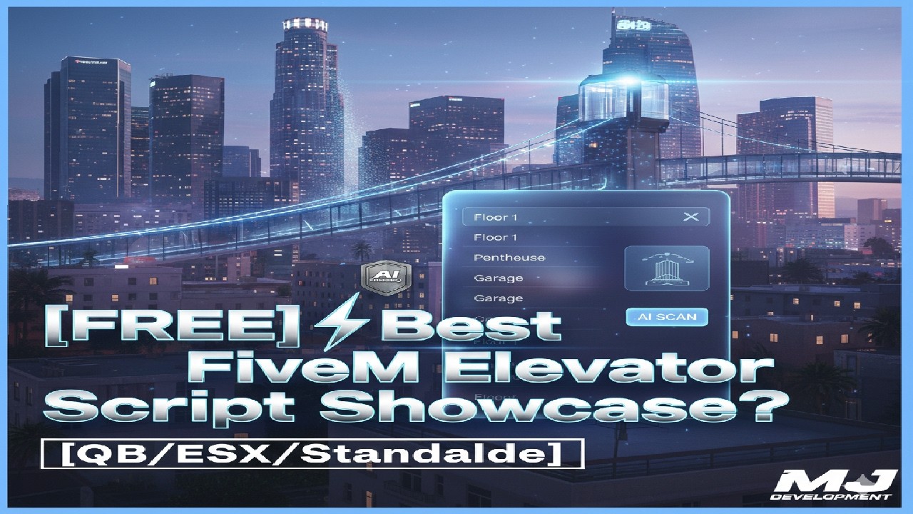 [FREE] ⚡ Best FiveM Elevator Script Showcase? | Modern UI & AI Config QB/ESX | MJ DEVELOPMENT