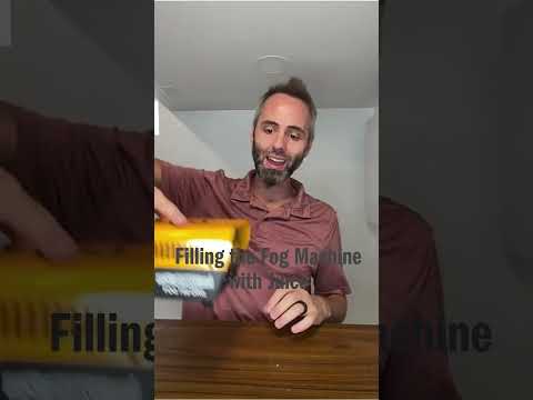 Filling the Fog Machine with Juice