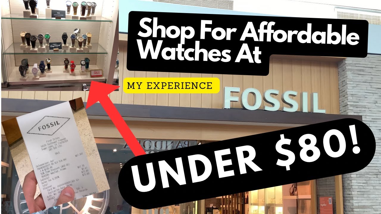 Going To The Fossil Store & Checking Out Affordable/Budget Good Looking Watches (My Experience)