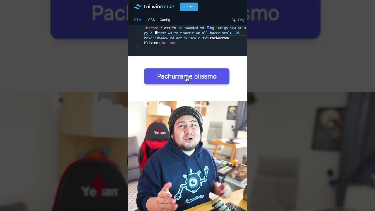 Active y Disabled en un botón, con TailwindCSS