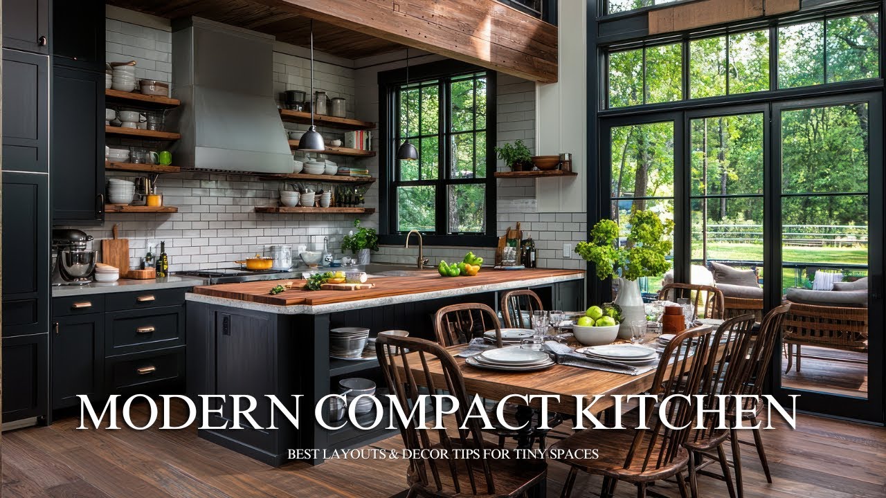 Modern Compact Kitchen Designs: Best Layouts & Decor Tips for Tiny Spaces