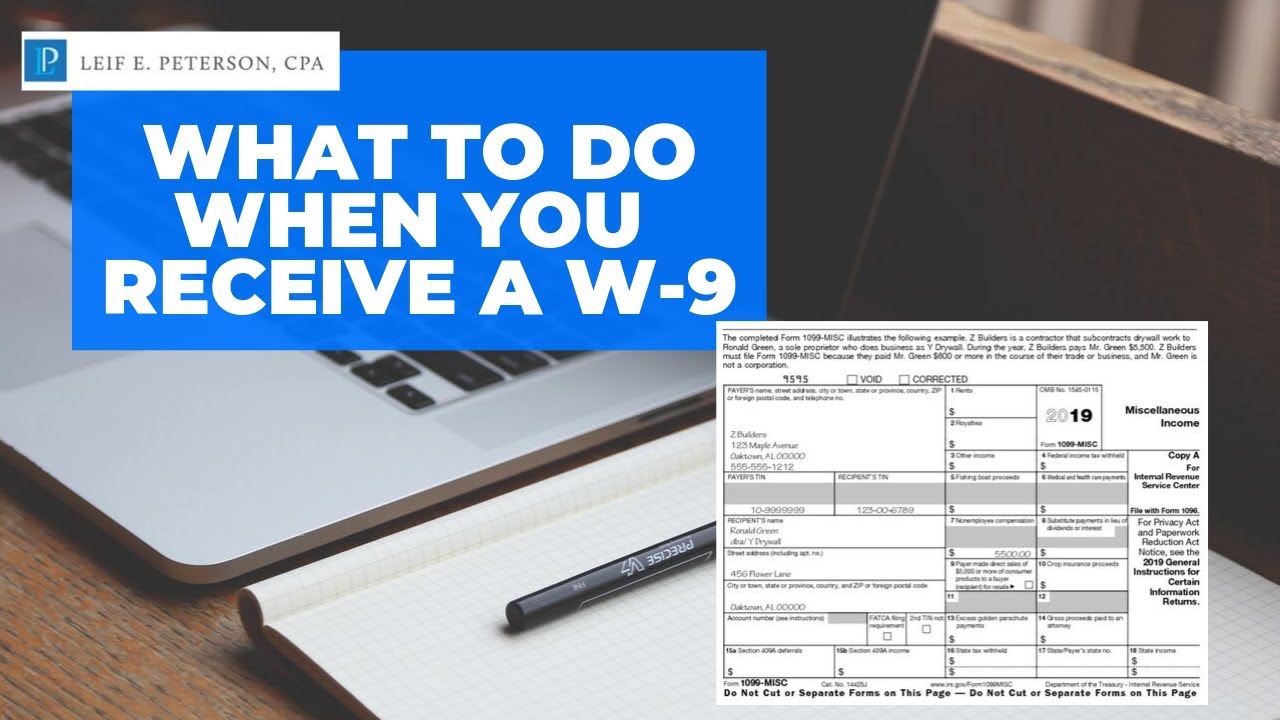 What To Do With a Completed W-9